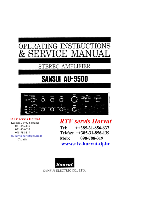 Sansui Circuit Diagram